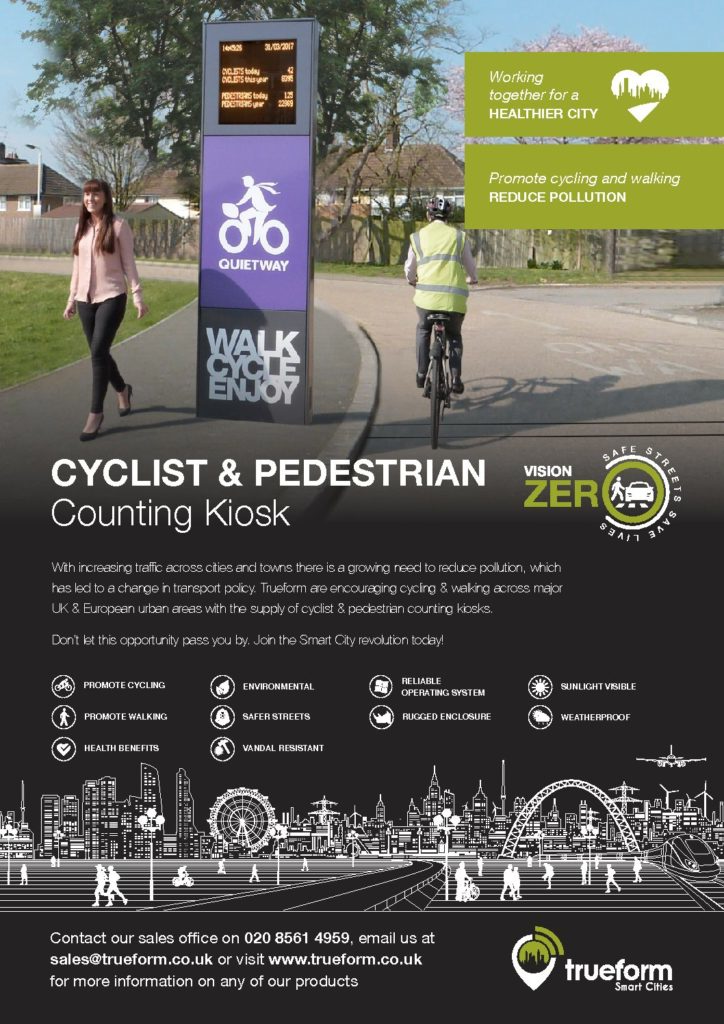 Cyclist & Pedestrian Counting Kiosk | Trueform | Trueform Manufacturing ...