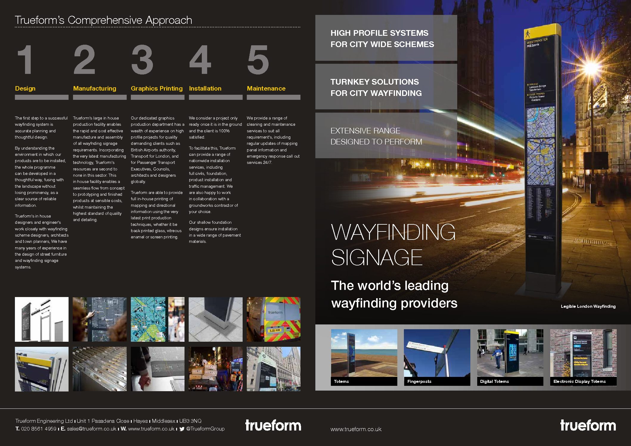 Trueform Wayfinding Brochure - Trueform Manufacturing & Technologies Group