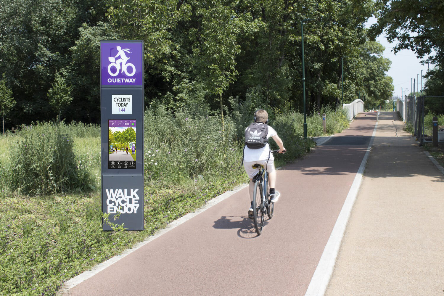 Digital Cycle Counter Kiosk | Digital Totems | Trueform