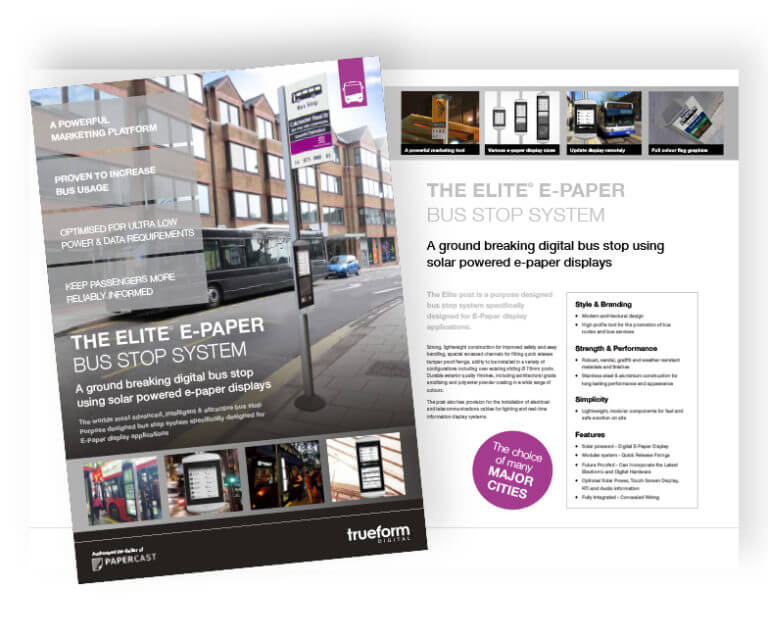 Trueform E-Paper Display Bus Stop - Trueform Manufacturing ...