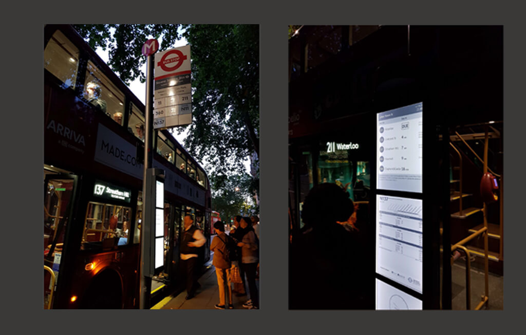 TfL Trials Trueform E-Paper Displays - Trueform Engineering