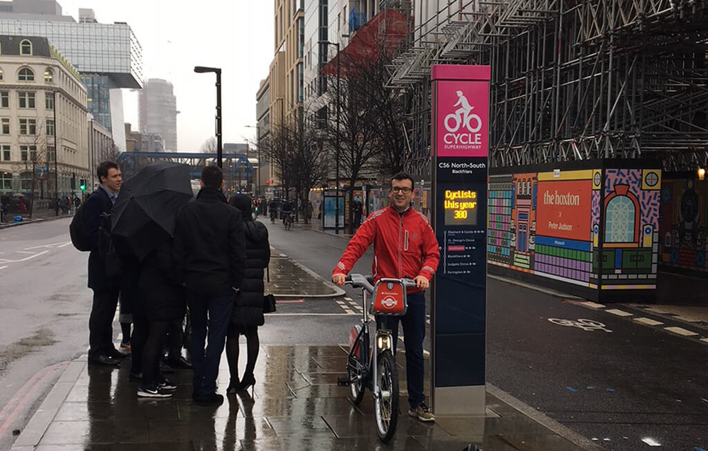 TfL Cycle Superhighway Digital Cycle Counters - Trueform Manufacturing ...